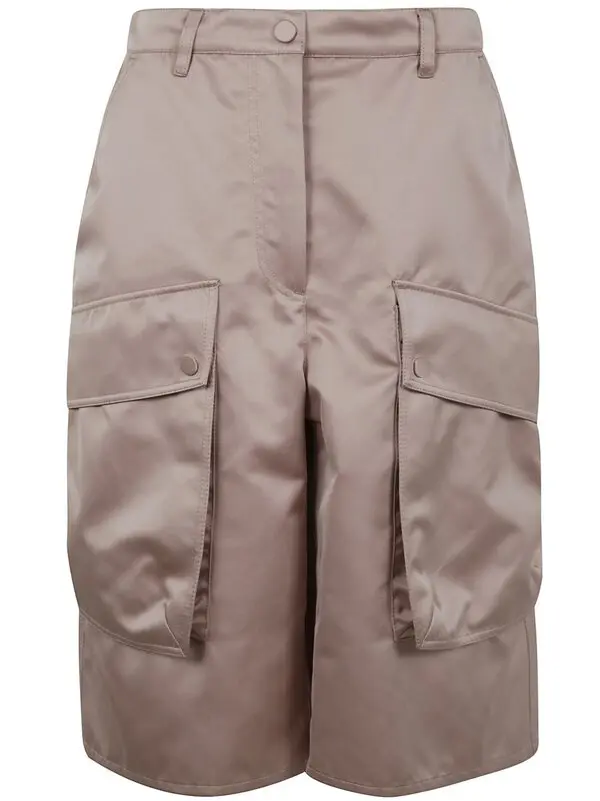N°21 Polyester Bermuda Shorts - Multicolor