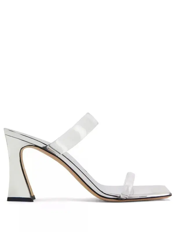 GIUSEPPE ZANOTTI Flamina Plexi 80mm Metallic-finish Sandals