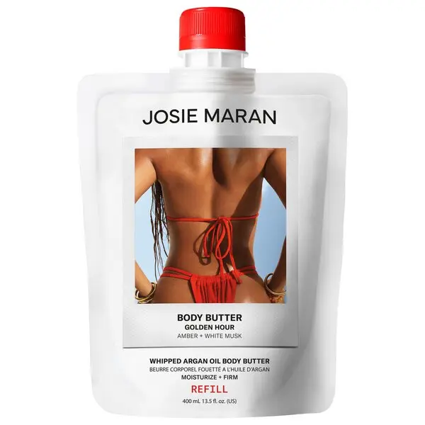 JOSIE MARAN Golden Hour Whipped Argan Oil Refillable Firming Body Butter