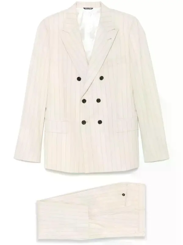REVERES 1949 Pinstriped Suit - Neutrals