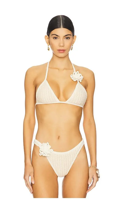 Devon Windsor Nash Bikini Top - Oat Milk