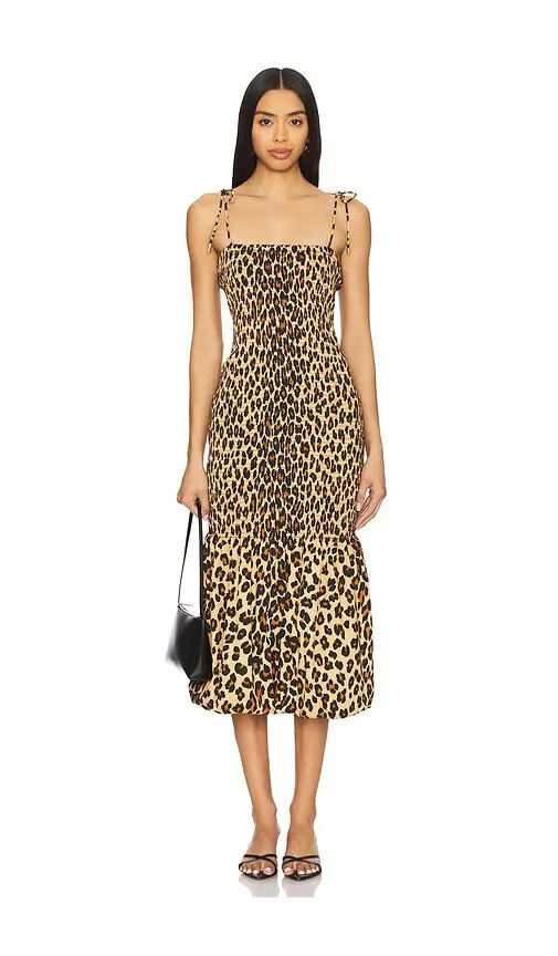 SIMONMILLER Canto Smocked Poplin Dress