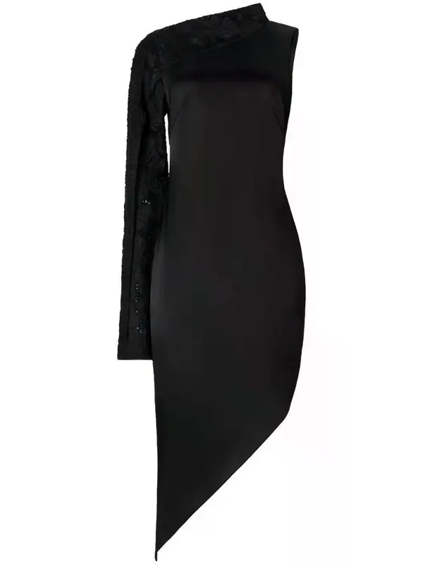 GENNY Asymmetric Midi Dress