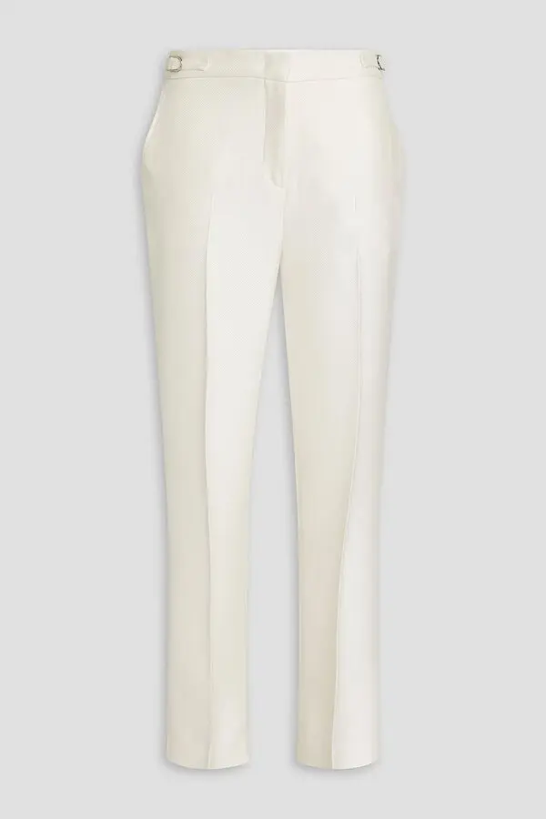Gabriela Hearst Delon Silk-jacquard Tapered Trousers