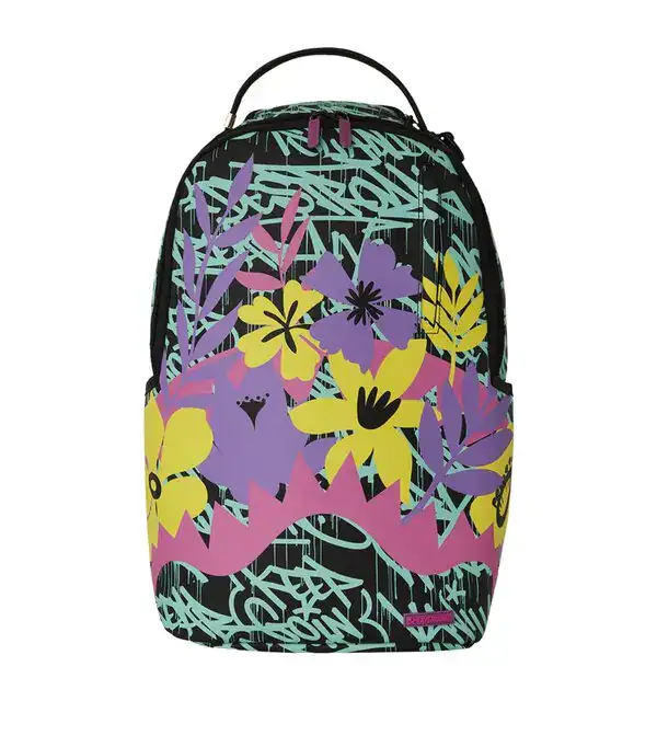 Sprayground Garden Glamour Street Art Backpack - Blue | Editorialist