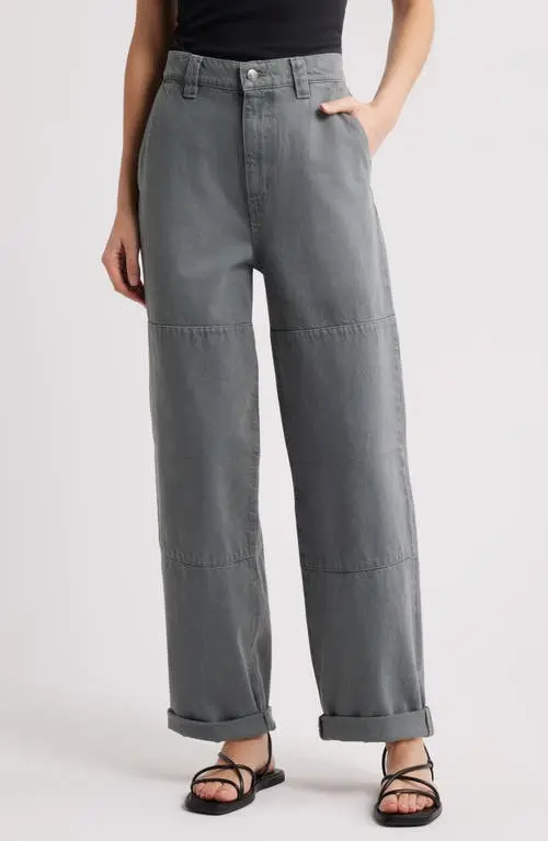 FRAME Cuffed Cotton Utility Pants