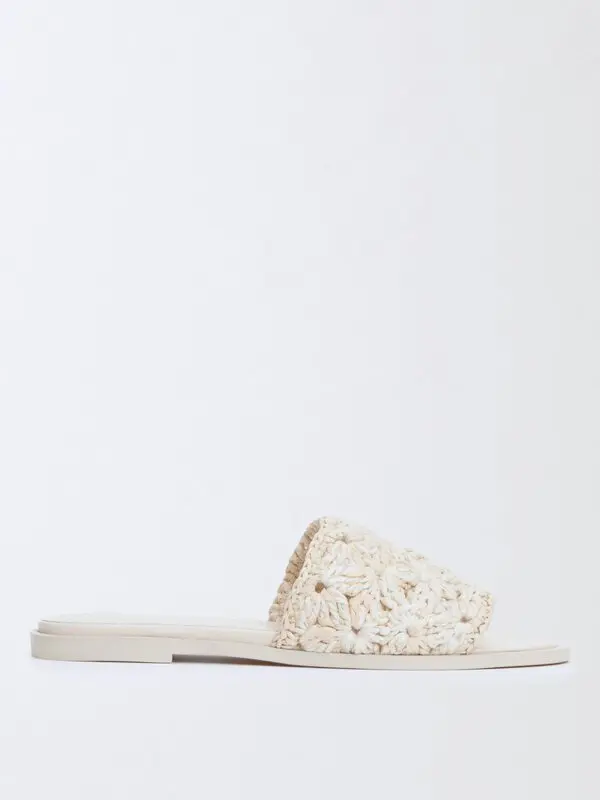 Fabiana Filippi Flat Sandal - Mastic