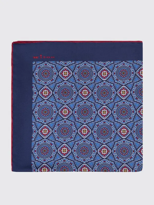 Kiton Pocket Square - Blue