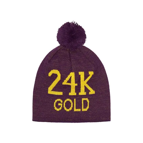 Supreme 24k Gold Beanie - Purple