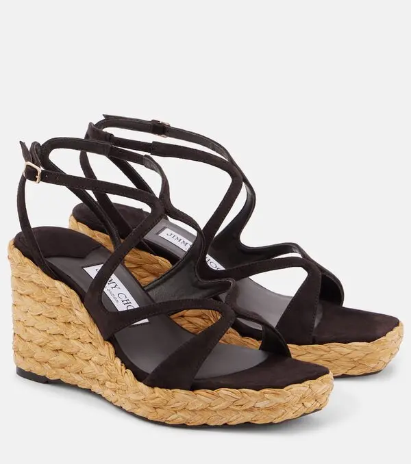 JIMMY CHOO Ayla 85 Espadrille Sandals - Neutrals