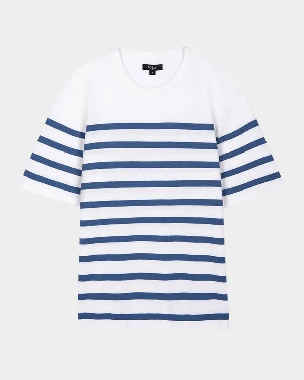 Rails Striped Cotton Cashmere Tee - Sailor Stripe