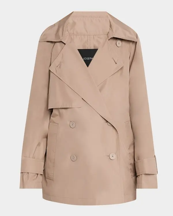JOSEPH Pinot Double-breasted Raincoat