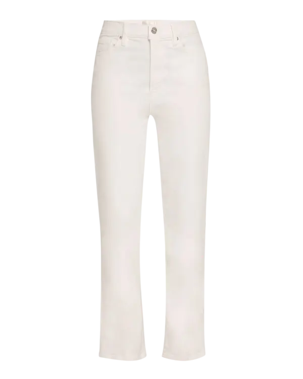 FRAME Le Sleek Straight Jeans - White