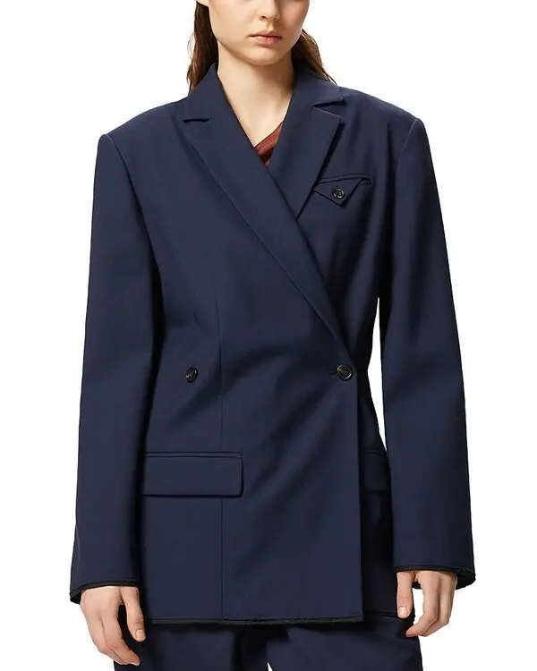 Pinko Wool Blend Double-breasted Jacket