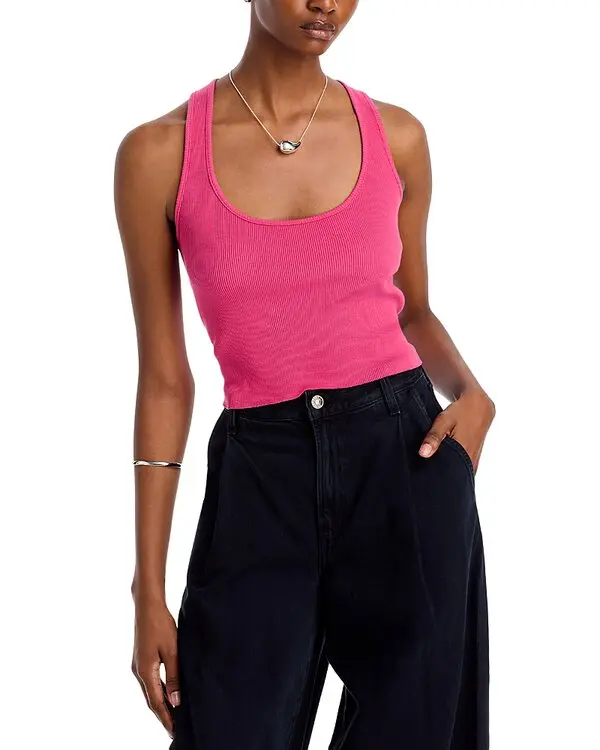 RE/DONE The Cut Off Tank - Raspberry