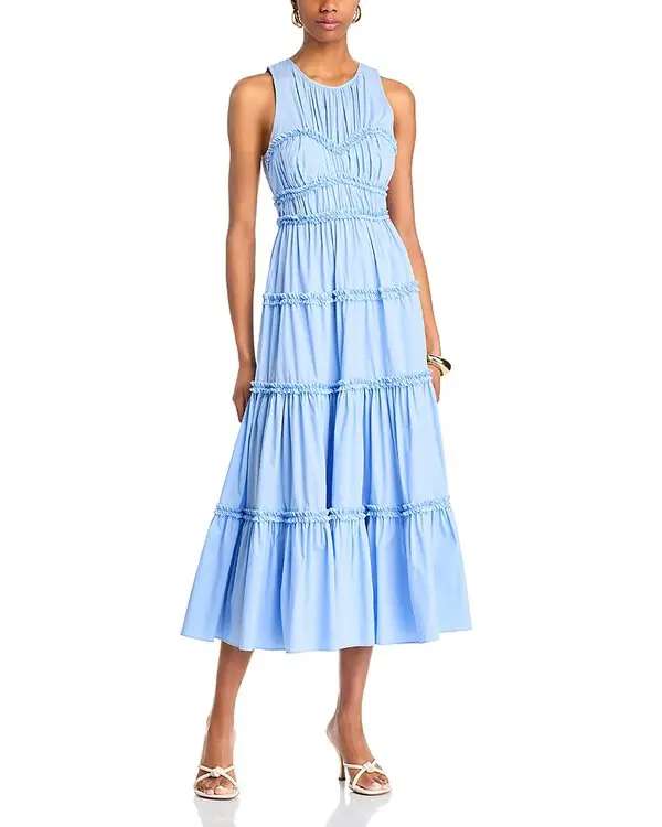 Cinq À Sept Sirrina Midi Dress - Blue Hydrangea