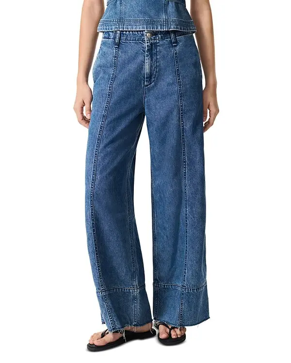 Rag & Bone Featherweight Arianna Cropped Palazzo Jeans