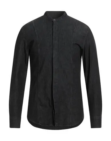 DONDUP Denim Shirt Charcoal Size Cotton, Viscose, Polyester, Elastane
