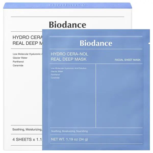 Biodance Hydro Cera-nol Real Deep Mask 4 Pack For Dryness Relief & Redness Soothing