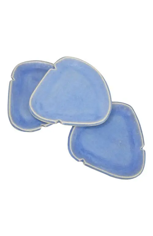 MIKKARBO Triangle Trayset Of 2 - Blue Matte