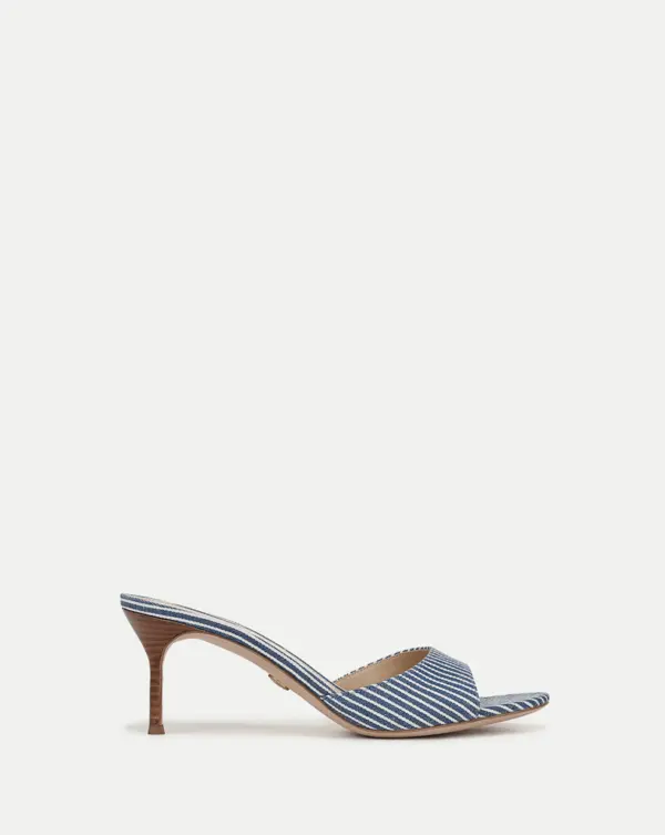 Veronica Beard Tia Denim Sandal - Blue | Editorialist