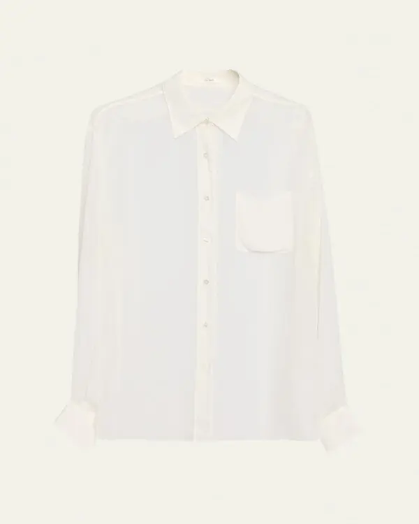 THE ROW Nesson Oversized Shirt - White