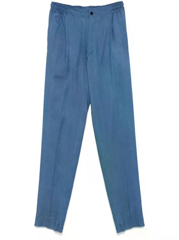 Kiton Tapered Trousers - Blue