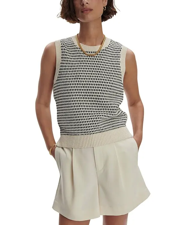 Varley Knowles Textured Knit Top - Birch Multi Stitch