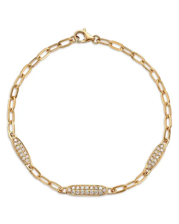 Bloomingdale'S Diamond Station Bracelet In 14k Yellow