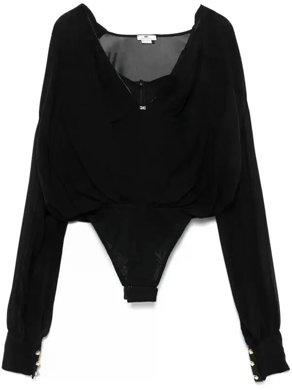 Elisabetta Franchi Silk Georgette Bodysuit