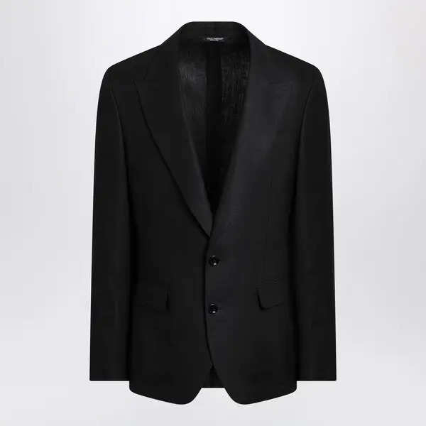 Dolce & Gabbana Single-breasted Linen Jacket