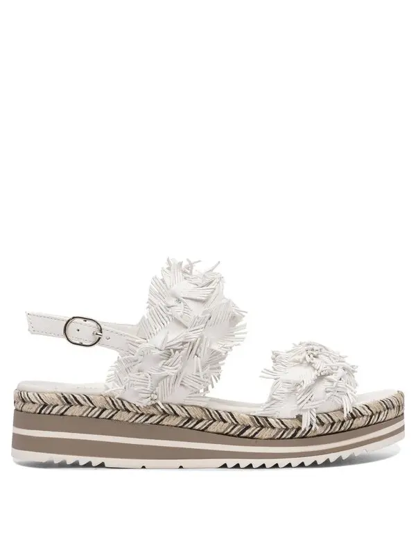 PONS QUINTANA Leather Sandals - White