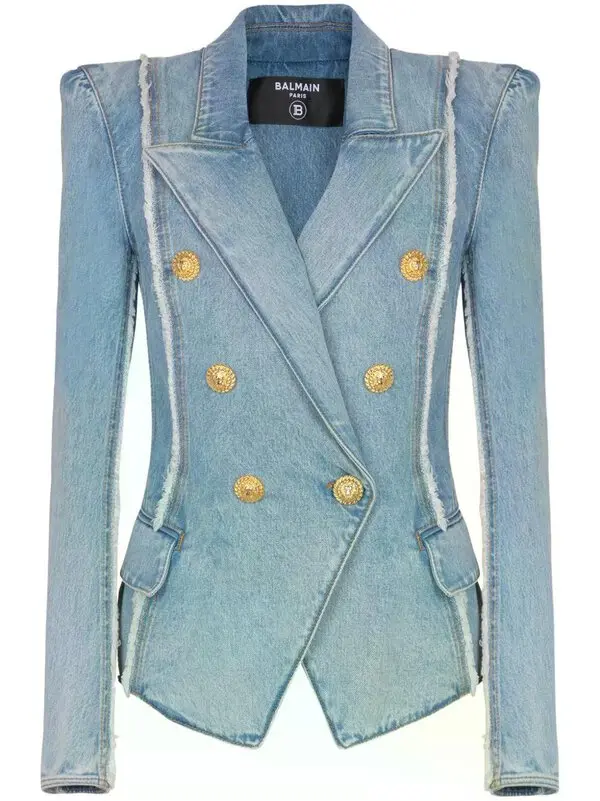 Balmain Raw Edge Denim Jacket