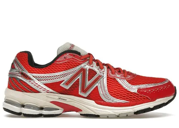 NEW BALANCE 860v2 Aimé Leon Dorein Sneakers - Red/grey