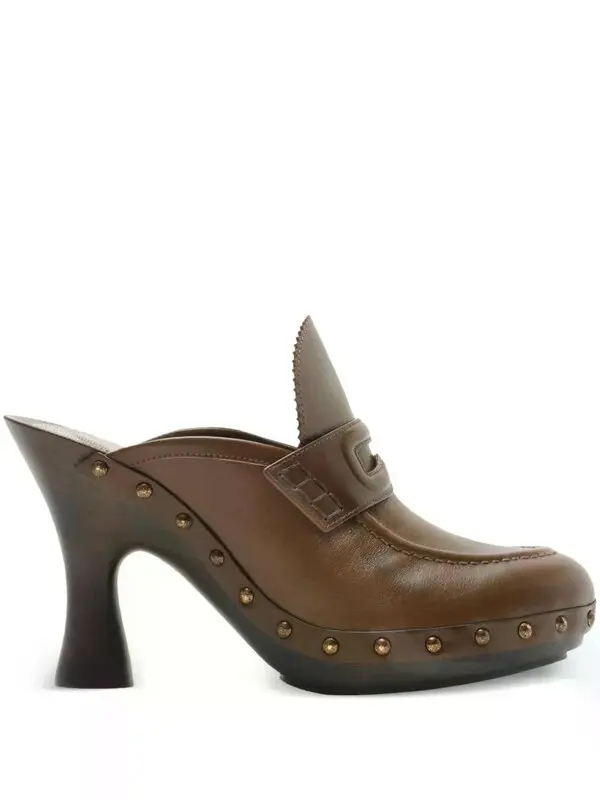 Burberry 111mm Potter Mules - Brown