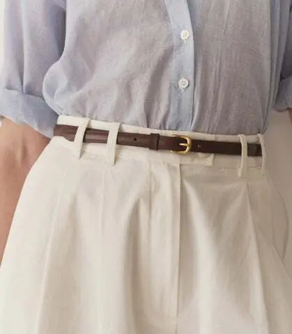 DÔEN Zaza Leather Belt - Chocolate Nappa