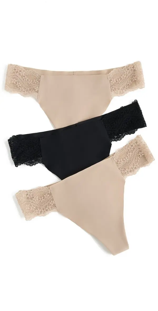 Wacoal B. Tempt'd B. Bare Thong 3 Pack