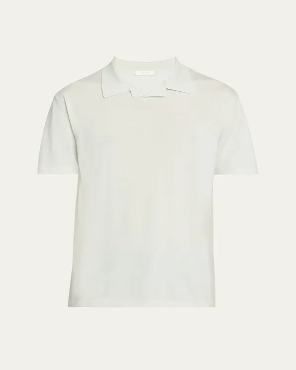 THE ROW Mauro Wool Polo Shirt - Light Sage
