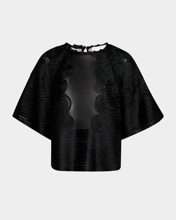 Ulla Johnson Marlo Textured Silk Blouse