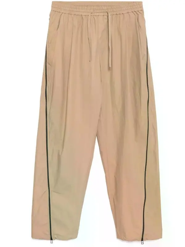 CROQUIS Zip-detail Trousers - Neutrals