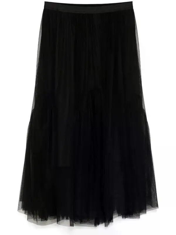 JNBY A-line Skirt With Flounce Hem - Black
