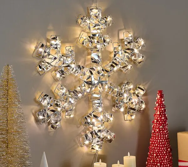 BETHLEHEM LIGHTS As Is 24' Illuminated Ribbon Snowflake