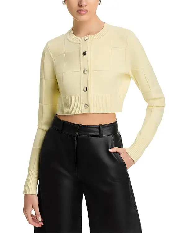 TOCCIN Kathy Cropped Cardigan - Butter