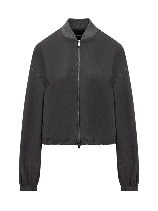 Fabiana Filippi Wool-blend Jacket - Grey