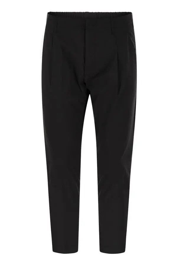 DONDUP Ben Carrot Poplin Trousers - Black