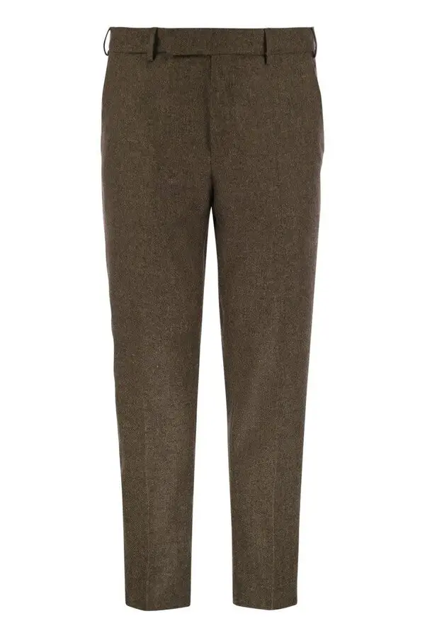 PT TORINO Rebel Wool And Silk Flannel Trousers