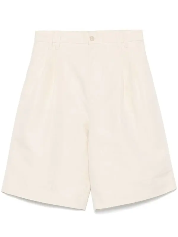 Filippa K Linen And Cotton Blend Shorts - White