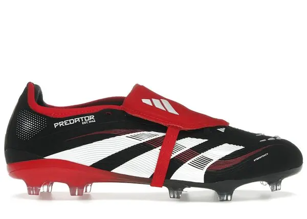 Adidas Fold-over Tongue Fg Moments - Core Black/cloud White/vivid Red