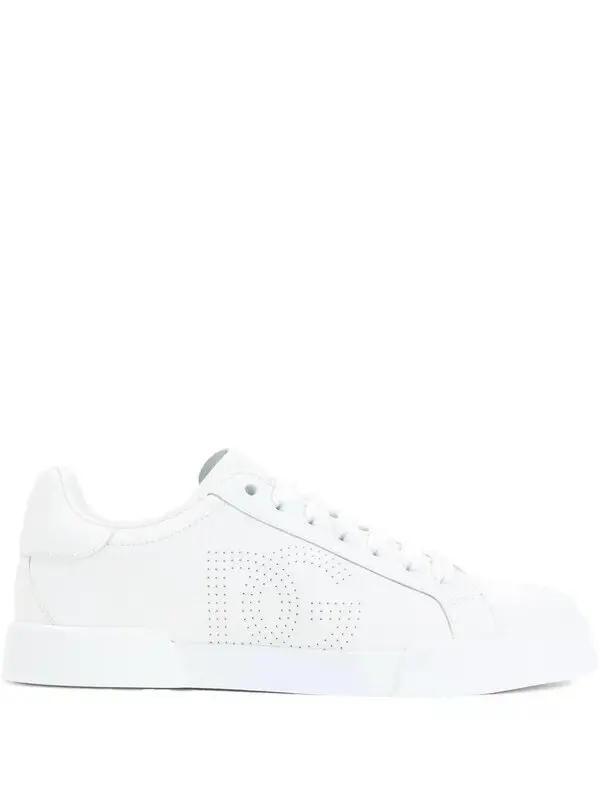 Dolce & Gabbana Leather Sneakers - White