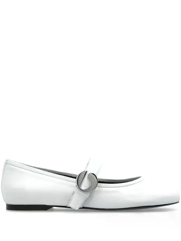 Coperni Leather Ballet Flats - White
